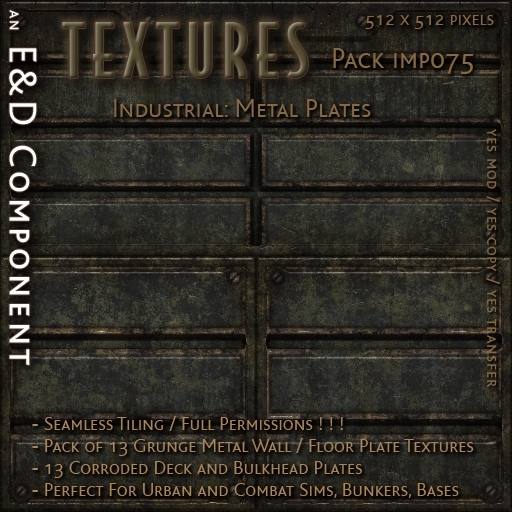 Second Life Marketplace - [IMP075] 13 512px Dirty Grunge Corroded Olive ...
