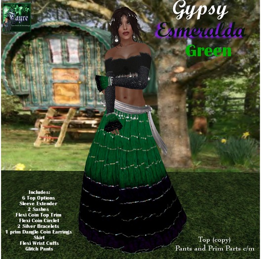 Second Life Marketplace - CF Gypsy Esmeralda Green