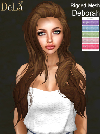 Second Life Marketplace - =DeLa*= Mesh Hair "Deborah" Colors