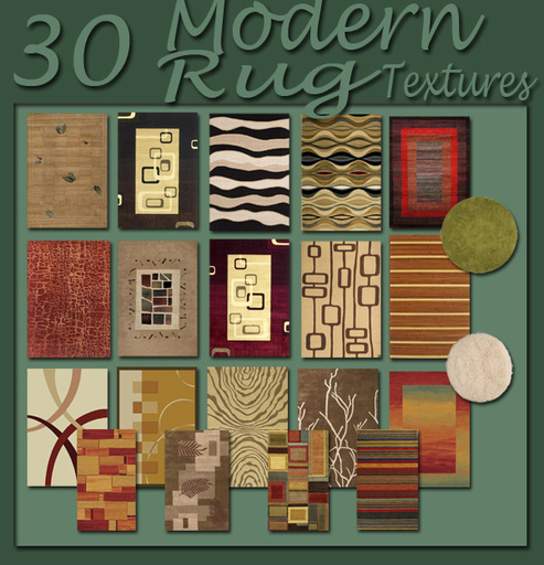 Second Life Marketplace - 30 modern rug textures