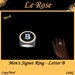 Second Life Marketplace - Le Rose - Men's Signet Ring Letter B