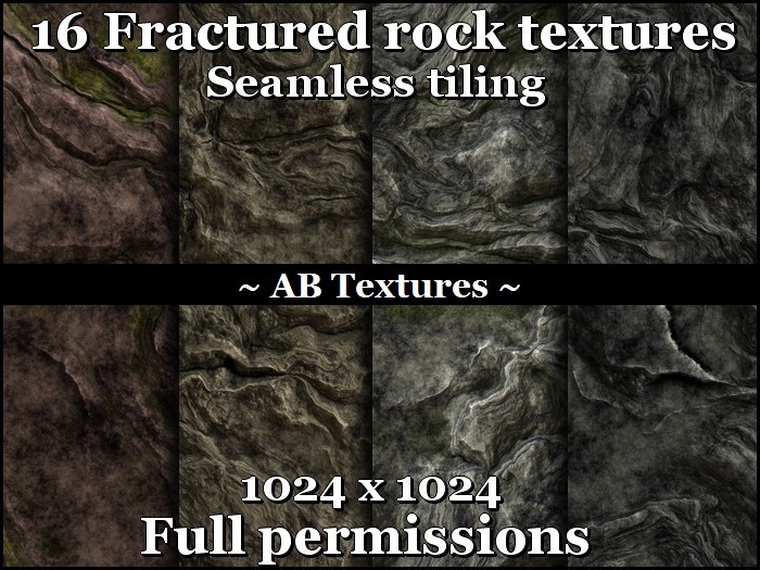 Second Life Marketplace - 16 Fractured rock textures 1024x1024 Seamless ...