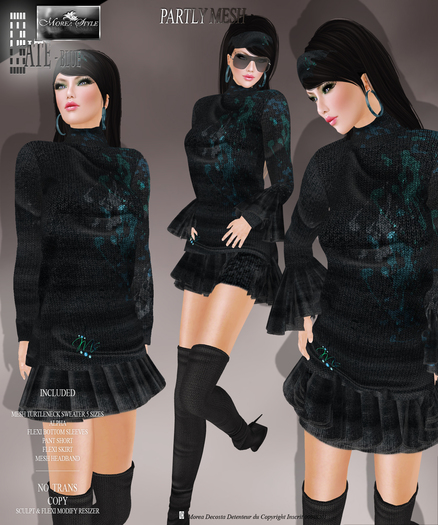 Second Life Marketplace - Collection MOREA STYLE MESH *KATE - BLUE