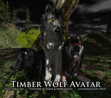 Second Life Marketplace - TWI Timber Wolf Avatar