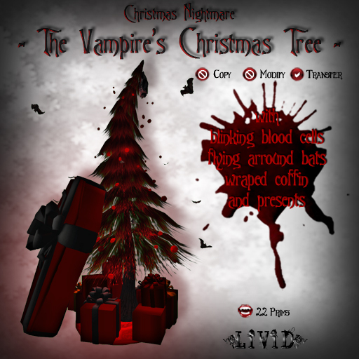 Second Life Marketplace - Livid: Christmas Nightmare_The Vampire's ...