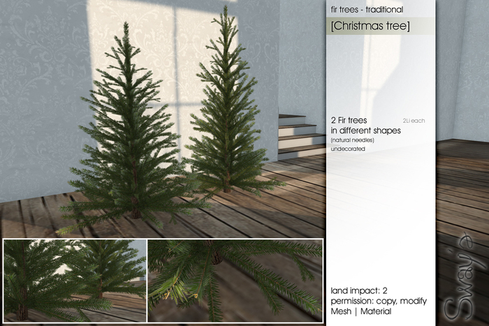 Second Life Marketplace - Sway's [Christmas tree] traditional