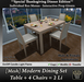 Second Life Marketplace - [Mesh] Modern Dining Set for 4, Thanksgiving ...