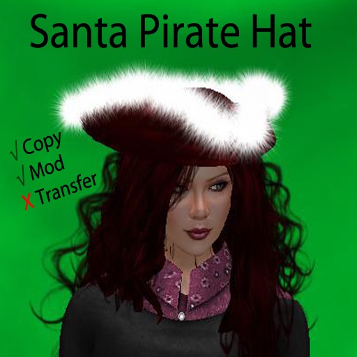 Second Life Marketplace - ~WC~ Santa Pirate Hat