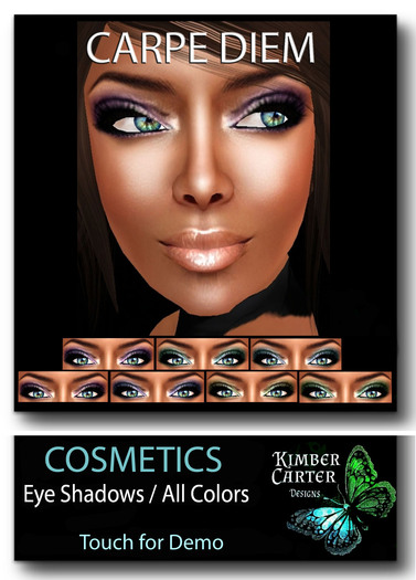 Second Life Marketplace - Kimber Carter - Eye Shadow Eye Tattoo CARPE DIEM