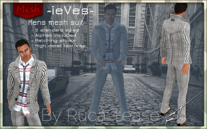 Second Life Marketplace - RT-EIVES Mens MESH Suit