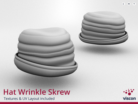 Second Life Marketplace - *viscon* Mesh Hat Wrinkle Skrew