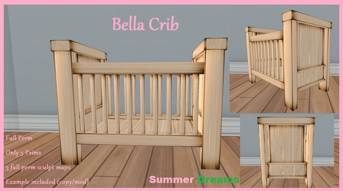 Second Life Marketplace - Full Perm Crib