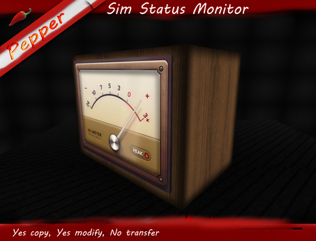 Second Life Marketplace - ~Pepper~Sim Status Monitor