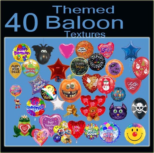 Second Life Marketplace - 40 themed balloon textures