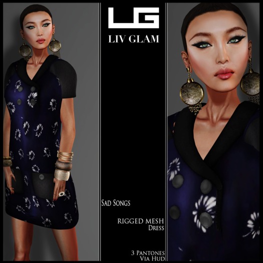 Second Life Marketplace - [LG] Boutique-[ FALL-13] Sad Songs Hud 1