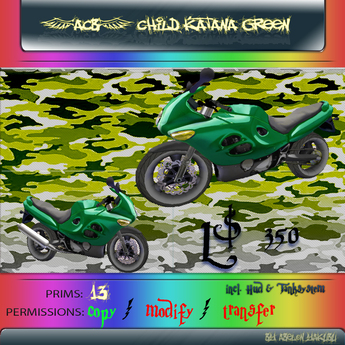 Second Life Marketplace - ~AcB~ Child Katana Green