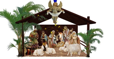 Second Life Marketplace - Manger Nativity 2D (Mesh 2 Prims = 4 L.i.)