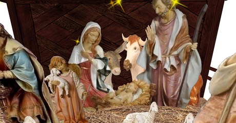 Second Life Marketplace - Manger Nativity 2D (Mesh 2 Prims = 4 L.i.)