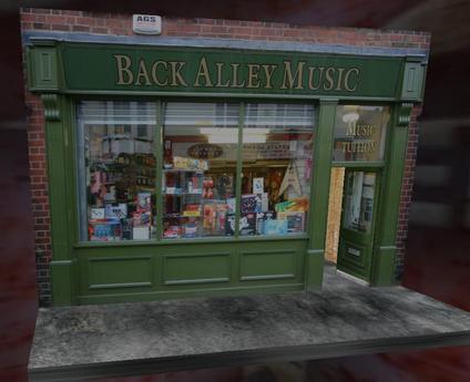 Second Life Marketplace - 2H Building - Back Alley Music (15x15)