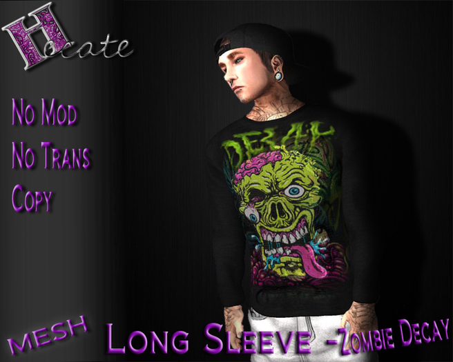 Second Life Marketplace - -HECATE- long sleeve - zombie decay MESH