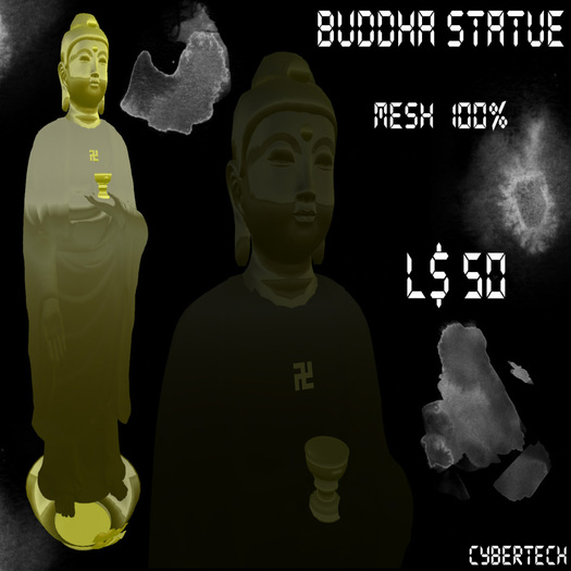 Second Life Marketplace - *CT* Buddah standing (BOX)