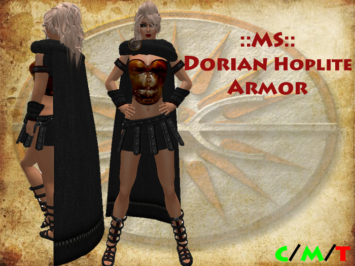 Second Life Marketplace - ::MS:: DORIANS HOPLITE ARMOR girl