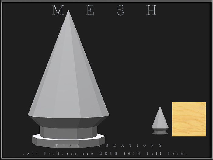 Second Life Marketplace - T-3D Creations [SPIKE No.6] MICRO MESH - Full ...