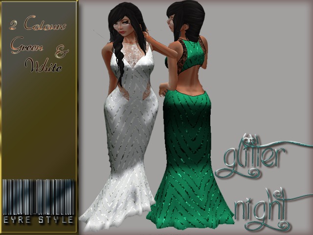 Second Life Marketplace - **ES**Glitter Night White & Green