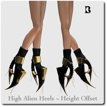 Second Life Marketplace - Blackburns High Alien Heels DEMO's ~ Height ...