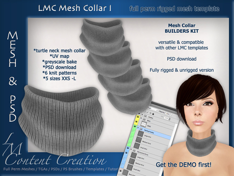 Second Life Marketplace - DEMO - LMC Mesh Templates - Cocktail Gown VI ...
