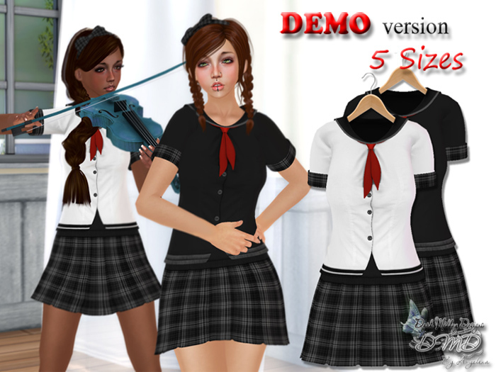 Second Life Marketplace - .::DMD::. DEMO College Girl Sailor Uniform ...