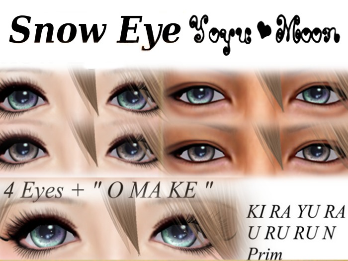 Second Life Marketplace - DEMO" Yuyu*Moon " Snow Eye O-MA-KE ...