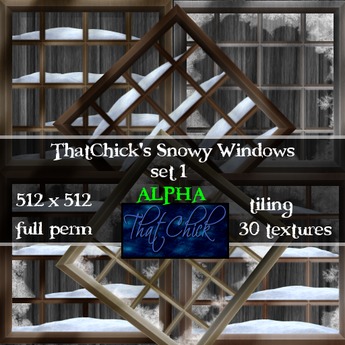 Second Life Marketplace - ~tc~ Snowy Windows Set - 1
