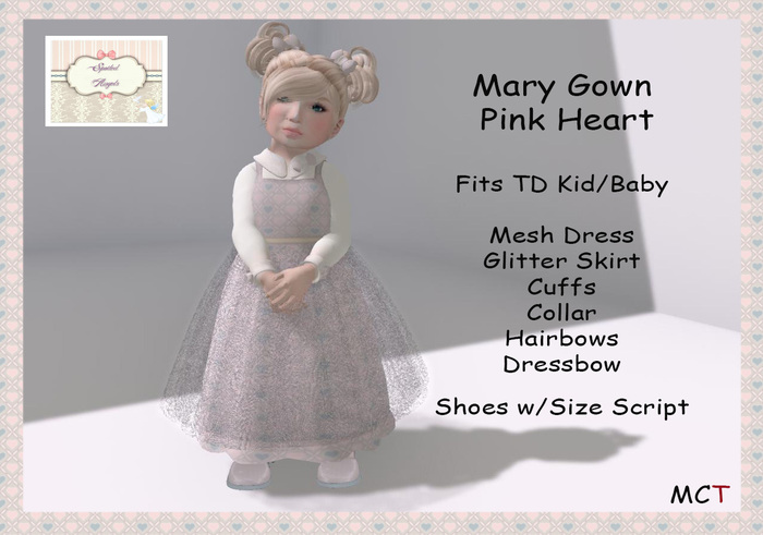 Second Life Marketplace - [S][A] Mary Pink Heart Gown