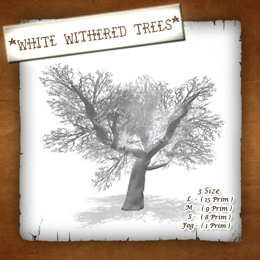 Second Life Marketplace - Discount!!!!.: Serene.M :. White Withered trees