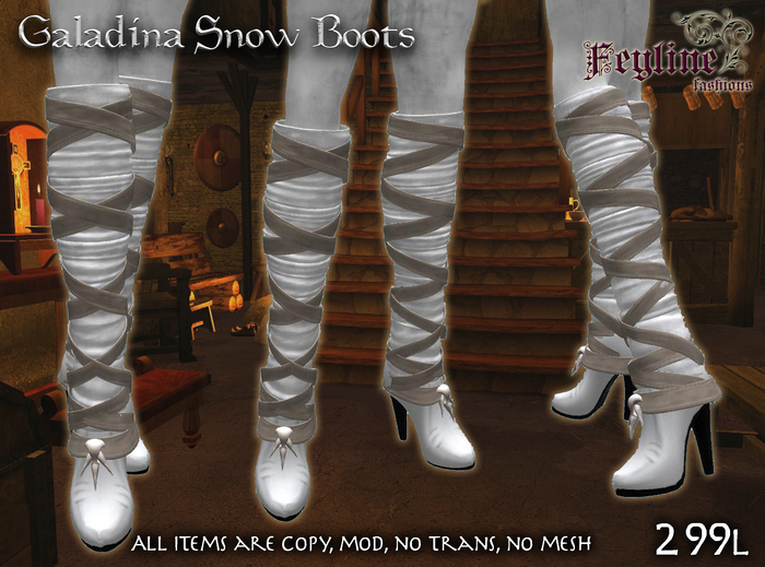 Second Life Marketplace - *FF* Galadina Snow Boots
