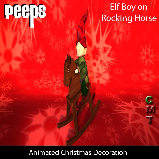 Second Life Marketplace - Peeps Animated Elf Boy on Rocking Horse Copy ...