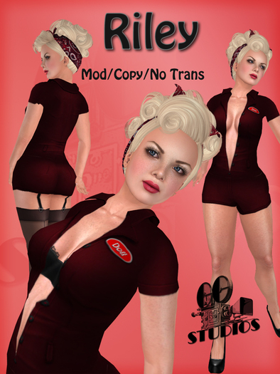 Second Life Marketplace - *Gatsby Girl Studios* Pin Up Riley Ruby