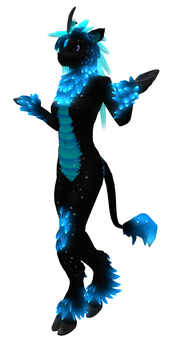 Second Life Marketplace - Luskwood Electric Blue Kirin Avatar - Female ...