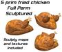 Second Life Marketplace - Full perm sculpty fried chicken + sculpty ...