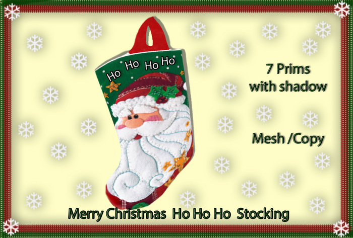 Second Life Marketplace - Merry Christmas Ho Ho Ho Stocking