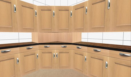 Second Life Marketplace - Boxed set of beech kitchen units