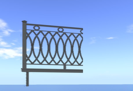 Second Life Marketplace - modern Railing 3 Textures (4 Pieces)