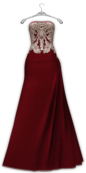 Second Life Marketplace - !Rebel Hope - Demi Mesh Formal Gown Ruby