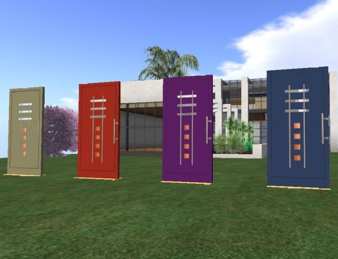 Second Life Marketplace - 4Pack Modern Doors - Copy Mod Transfer with ...