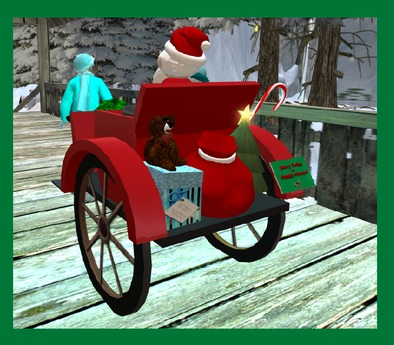 Second Life Marketplace - Wingsong Christmas Buggy Pull with Santa ADD Box