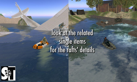 Second Life Marketplace - Personal Rescue Raft - Fat Pack - mesh - Boxed