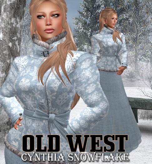 Second Life Marketplace - * Old West * Cynthia Winter Suit - Snowflake