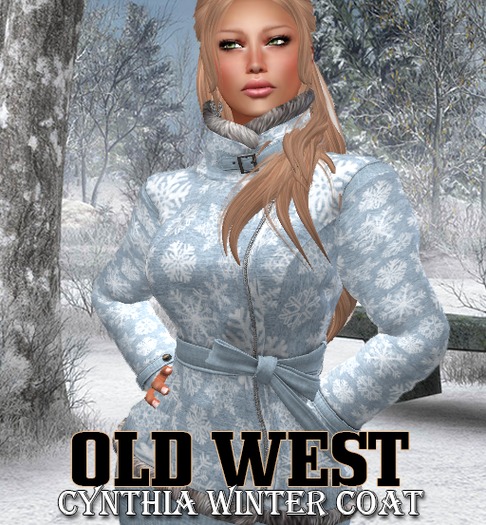 Second Life Marketplace - * Old West * Cynthia Winter Jacket - Snowflake