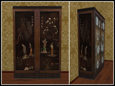 Second Life Marketplace - RE Asian China Cabinet - Home Decoration